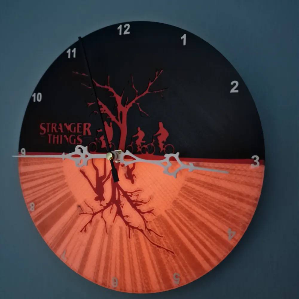 Stranger Things Clock by adam0492 - MakerWorld