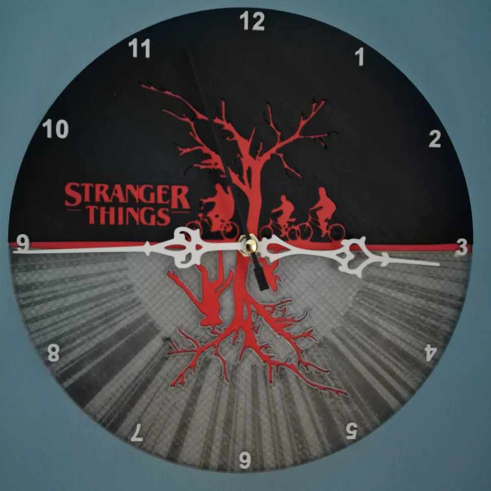 Stranger Things Clock by adam0492 - MakerWorld