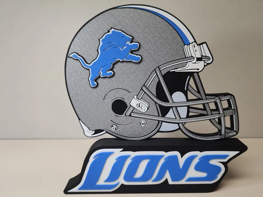 Detroit Lions Wall or Desk Display by briankstan MakerWorld: Download ...