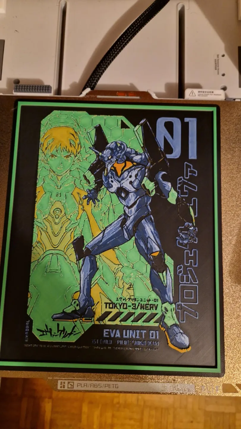 Evangelion Hueforge - Eva 01 by Dakiren - MakerWorld