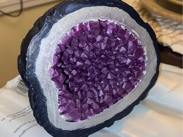 Amethyst Half-Geode by Papa Dingo MakerWorld: Download Free 3D Models