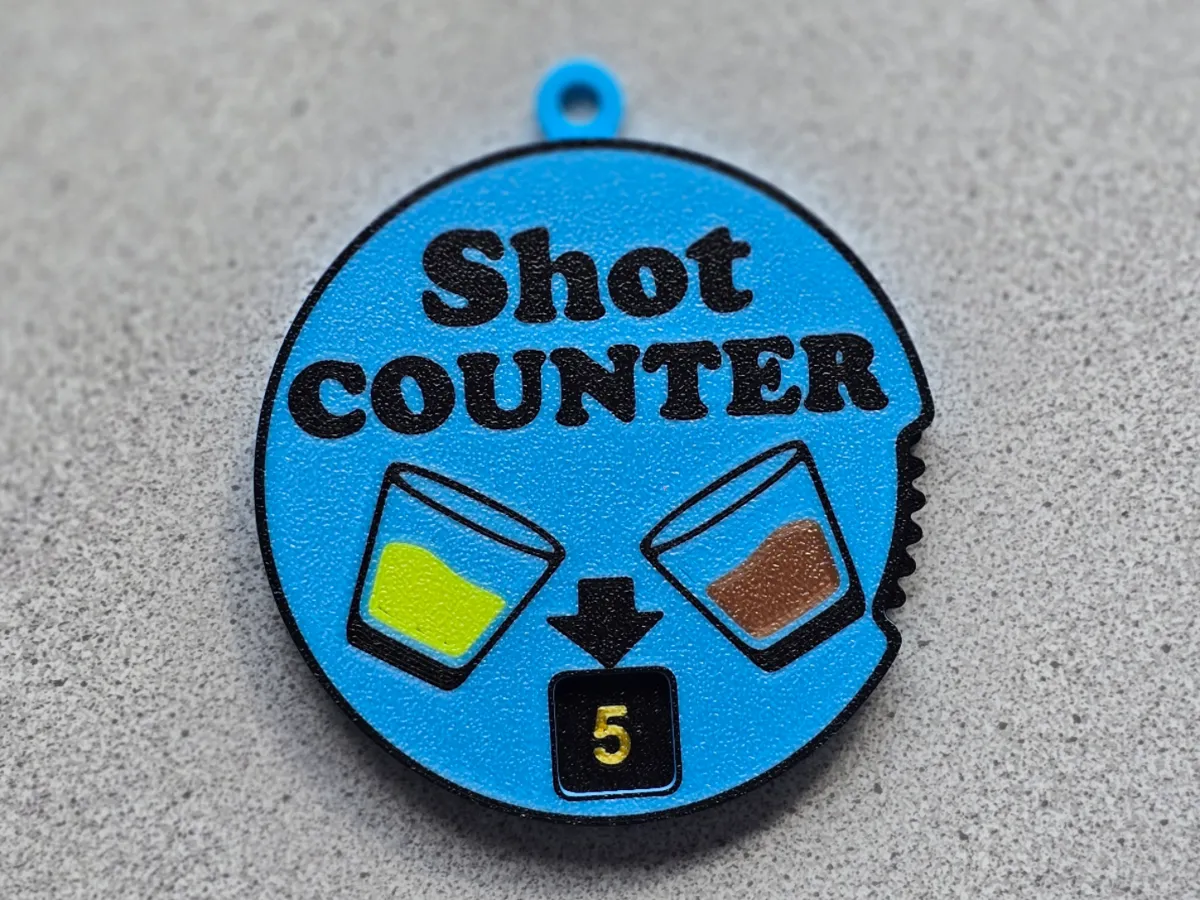 Shot-Counter – Party Click Counter for Shots - Free 3D Print Model ...