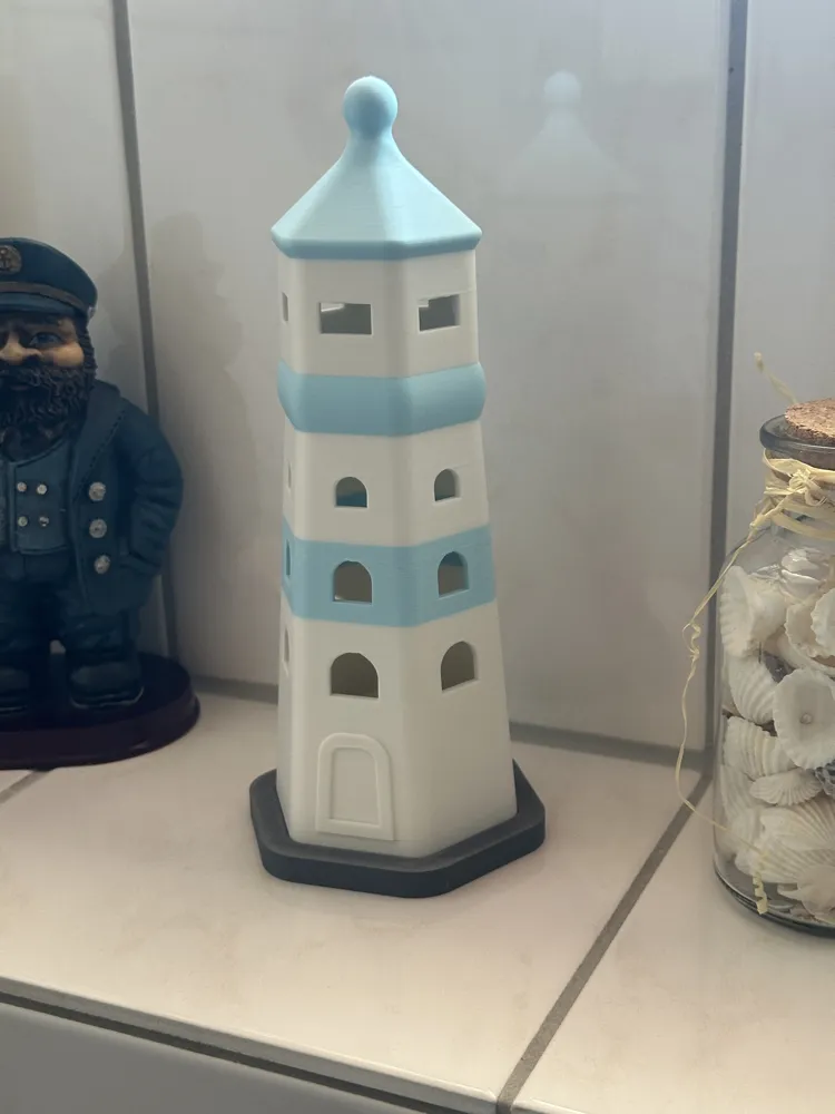 Simple Lighthouse Tealight AMS by Kann_Nix_PrintDesign MakerWorld ...