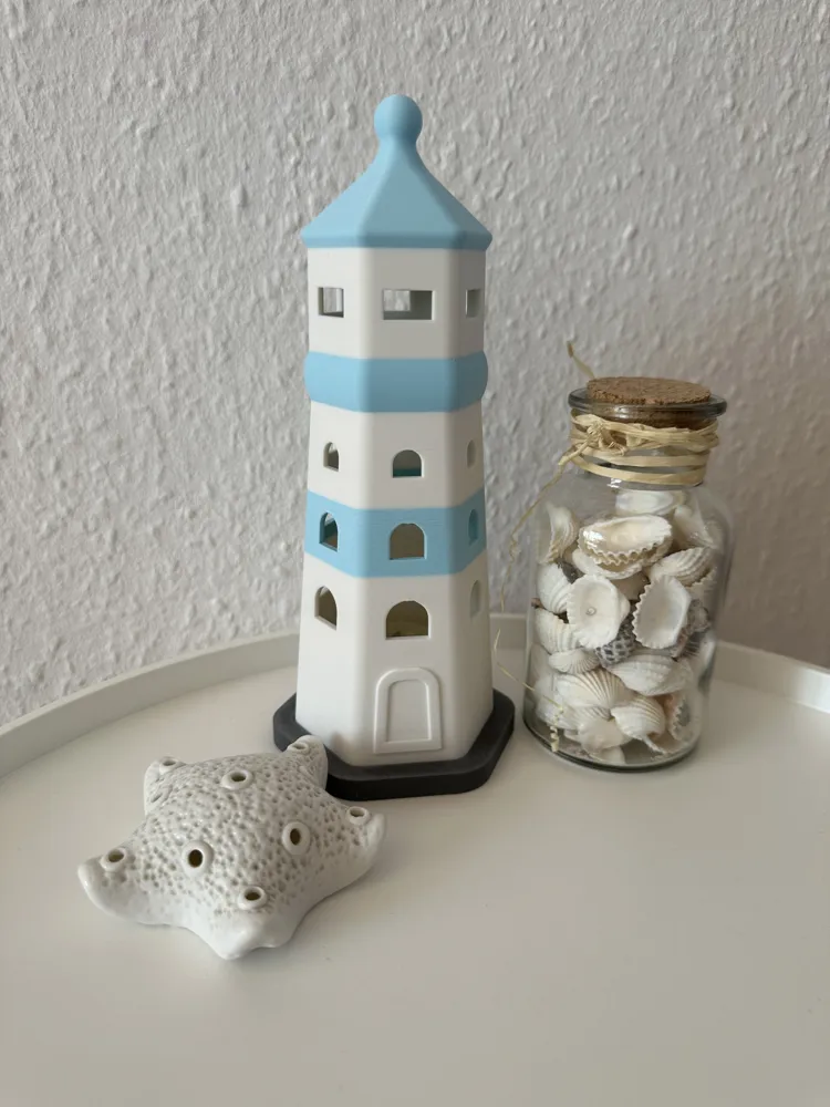 Simple Lighthouse Tealight AMS by Kann_Nix_PrintDesign MakerWorld ...