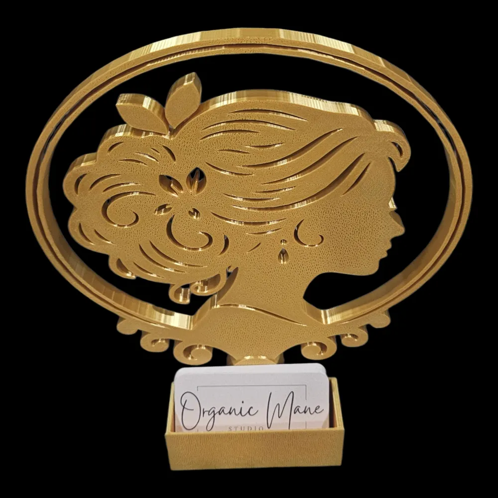 Golden Muse Card Holder - Free 3D Print Model - MakerWorld