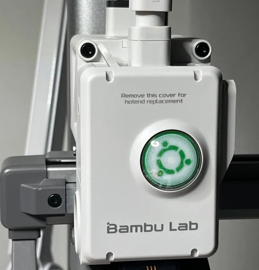 A1 Ubuntu inspired extruder gear Ubuntu green logo by Danila - MakerWorld