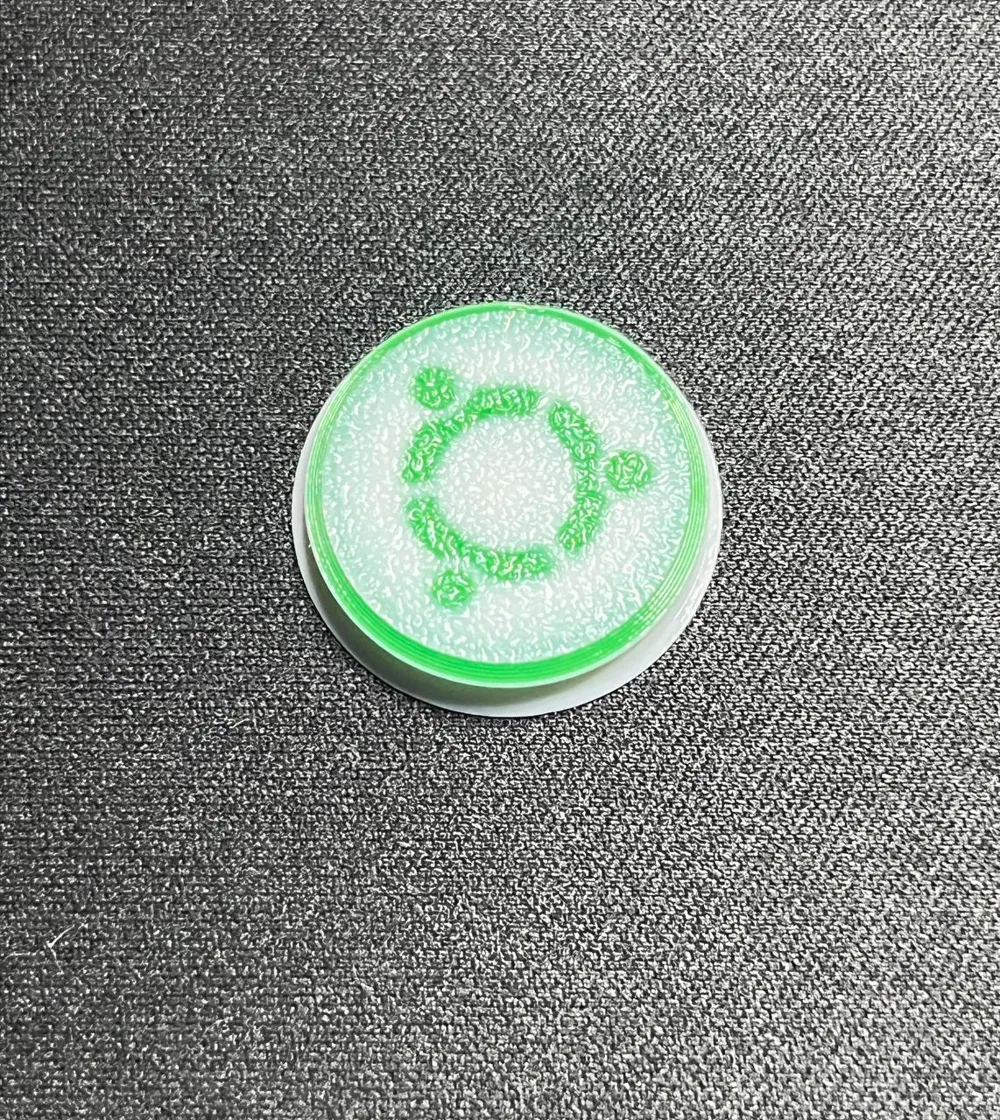 A1 Ubuntu inspired extruder gear Ubuntu green logo by Danila - MakerWorld