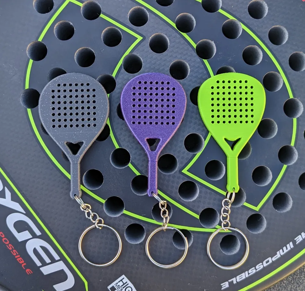 Padel Racket Keychains | Customizable by custom3dmodels MakerWorld ...