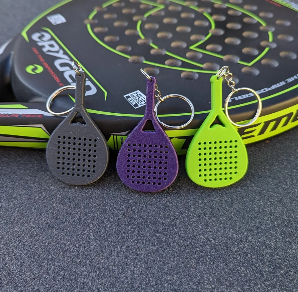 Padel Racket Keychains | Customizable by custom3dmodels MakerWorld ...