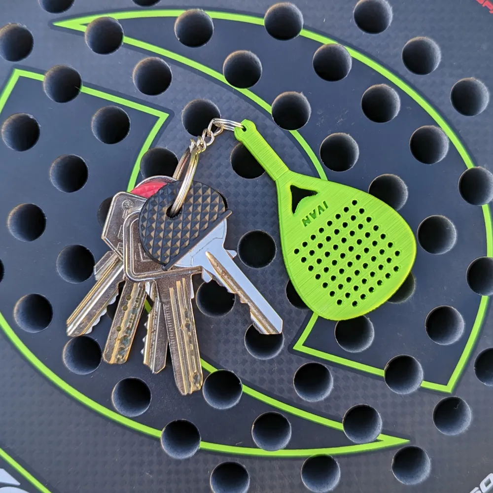 Padel Racket Keychains | Customizable by custom3dmodels MakerWorld ...