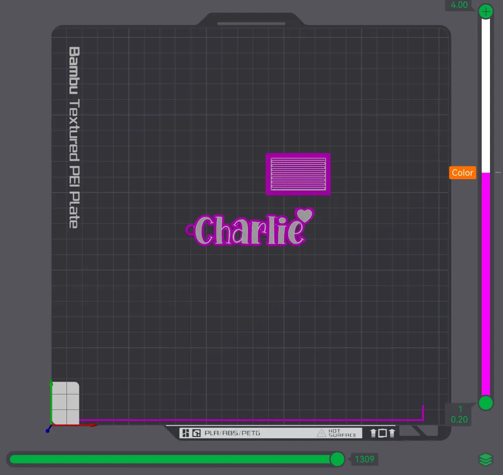 CHARLIE keychain name nametag namedesign key tag by meetoo333MakerWorld ...