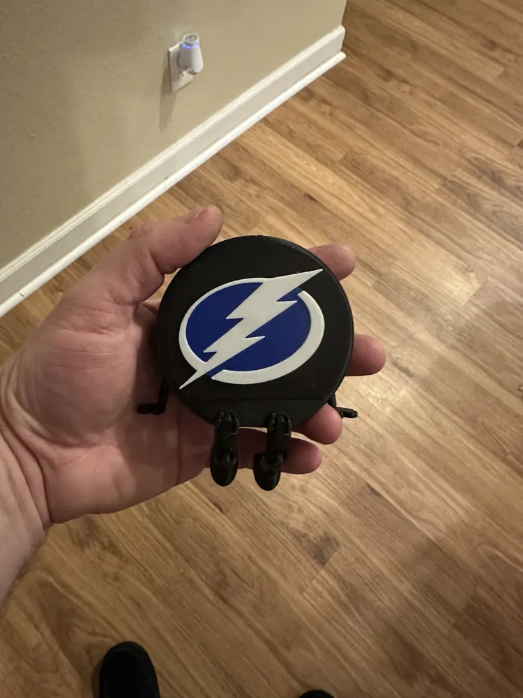 NHL Hockey Puck Buddy - Custom/Personnal Team Logo - Free 3D Print ...