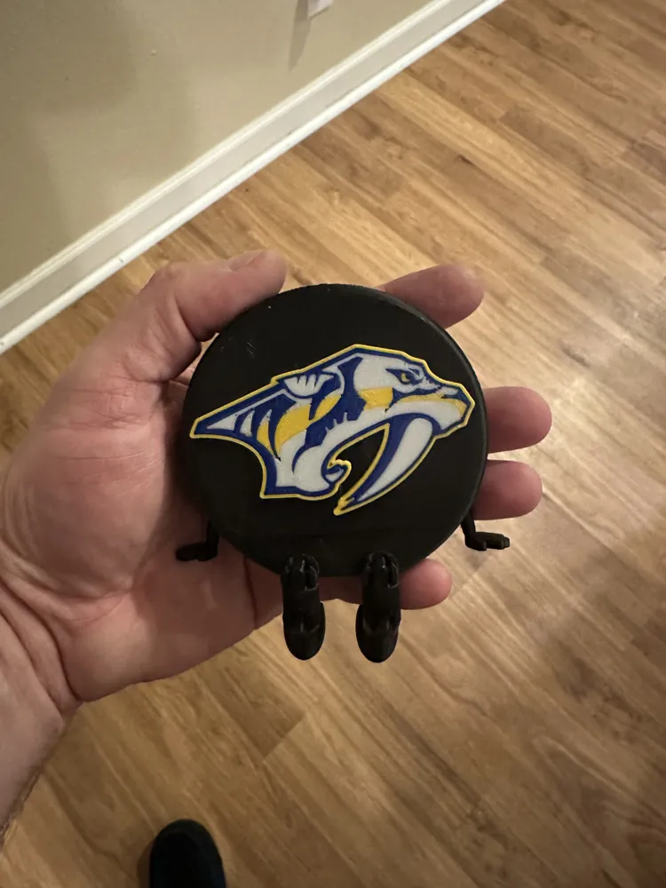 NHL Hockey Puck Buddy - Custom/Personnal Team Logo - Free 3D Print ...