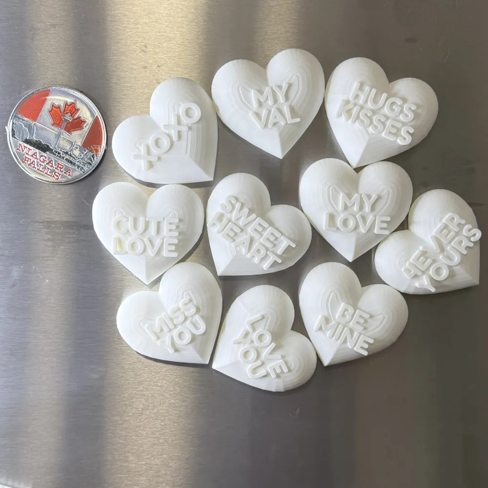 DIY Valentines Heart Magnet Kit – Paint Your Own - Free 3D Print Model ...