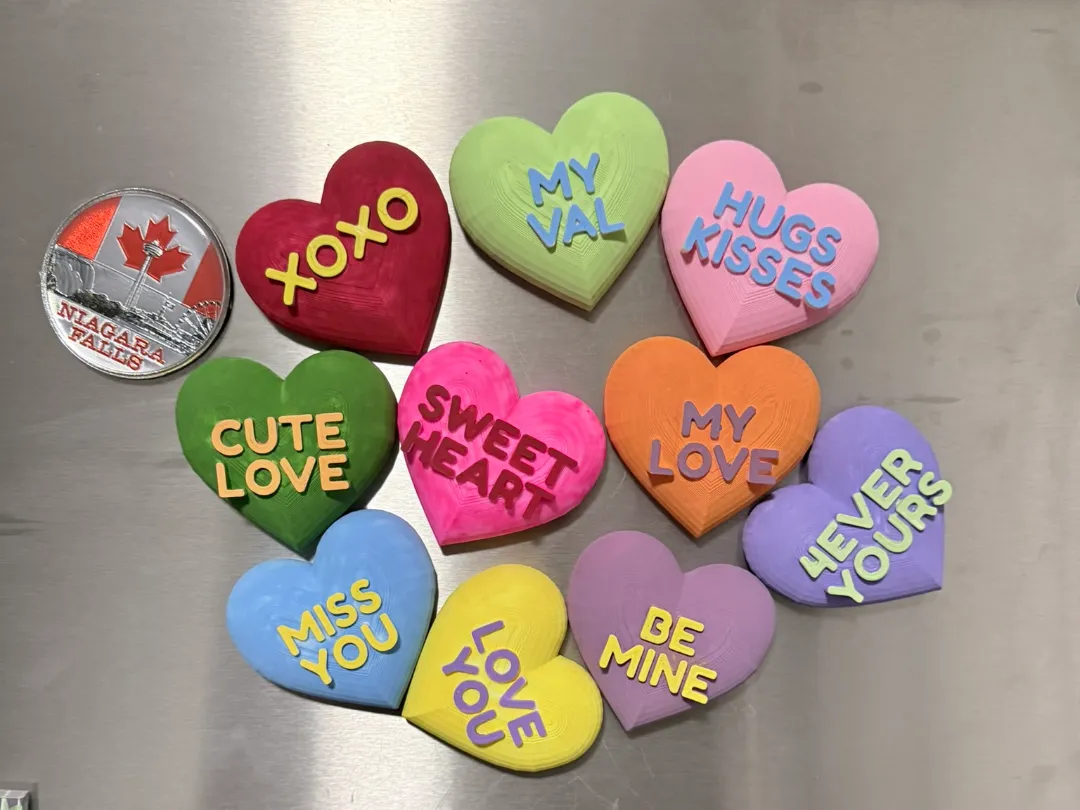 DIY Valentines Heart Magnet Kit – Paint Your Own - Free 3D Print Model ...