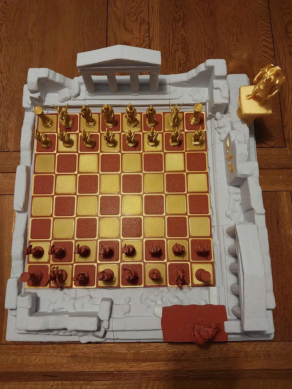 Greek Mythology Chess Set - Minotaur vs Hercules - Free 3D Print Model ...