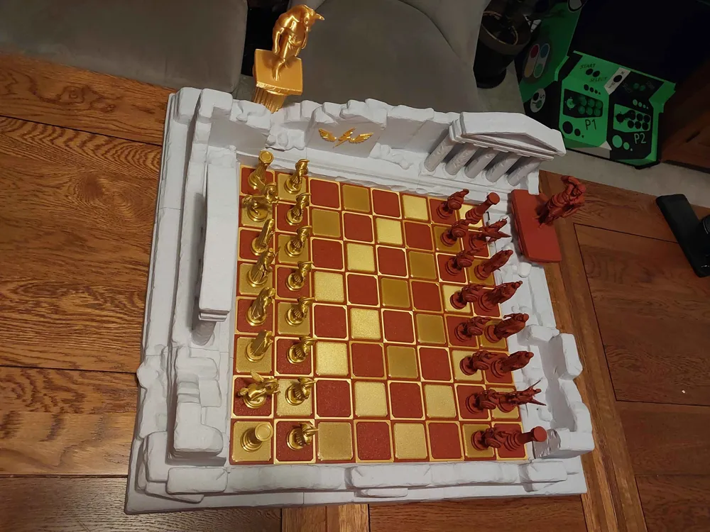 Greek Mythology Chess Set - Minotaur vs Hercules - Free 3D Print Model ...