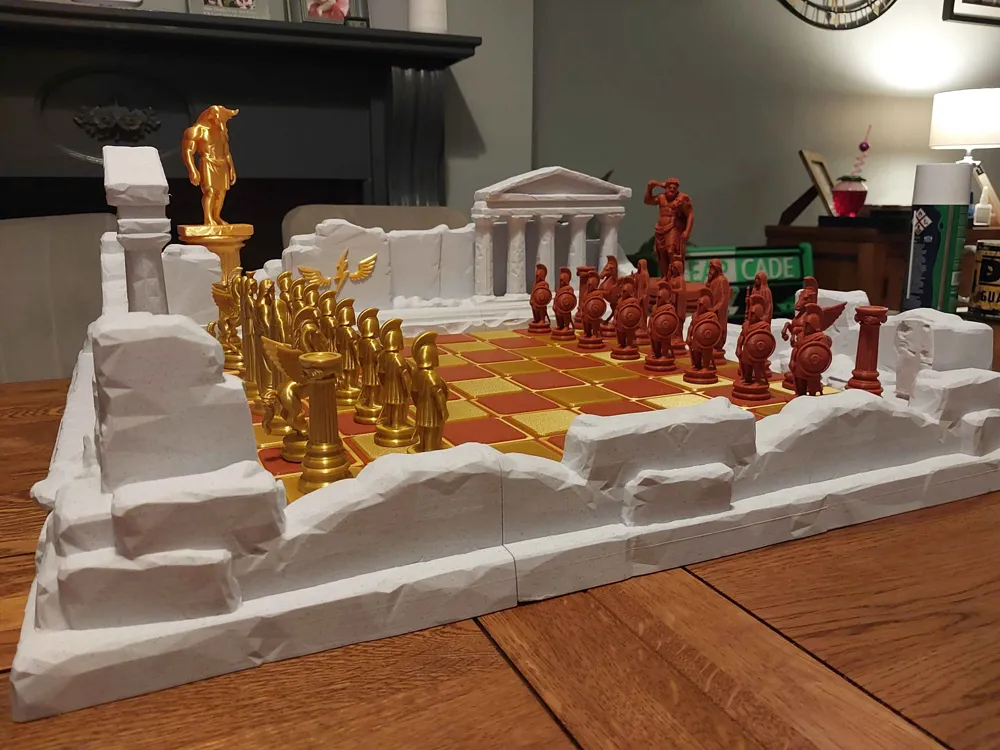 Greek Mythology Chess Set - Minotaur vs Hercules - Free 3D Print Model ...