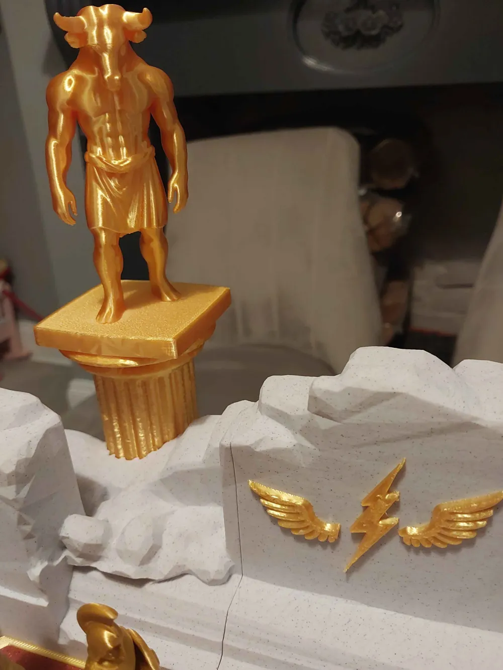 Greek Mythology Chess Set - Minotaur vs Hercules - Free 3D Print Model ...