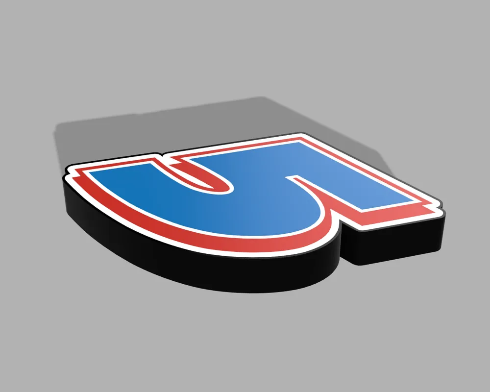 Kyle Larson LED Lightbox Sign by Fast3D MakerWorld: Download Free 3D Models