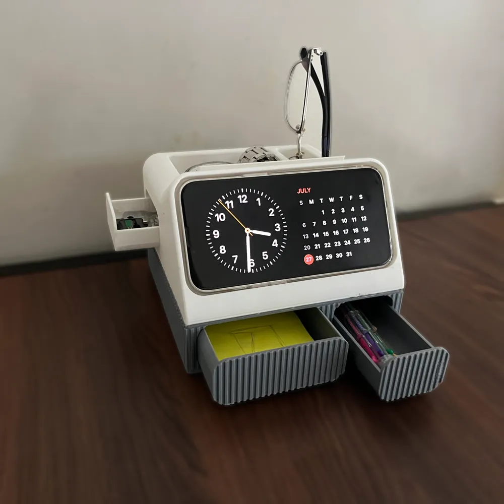 iPhone13 Charger Dock x Desk Organizer - Free 3D Print Model - MakerWorld