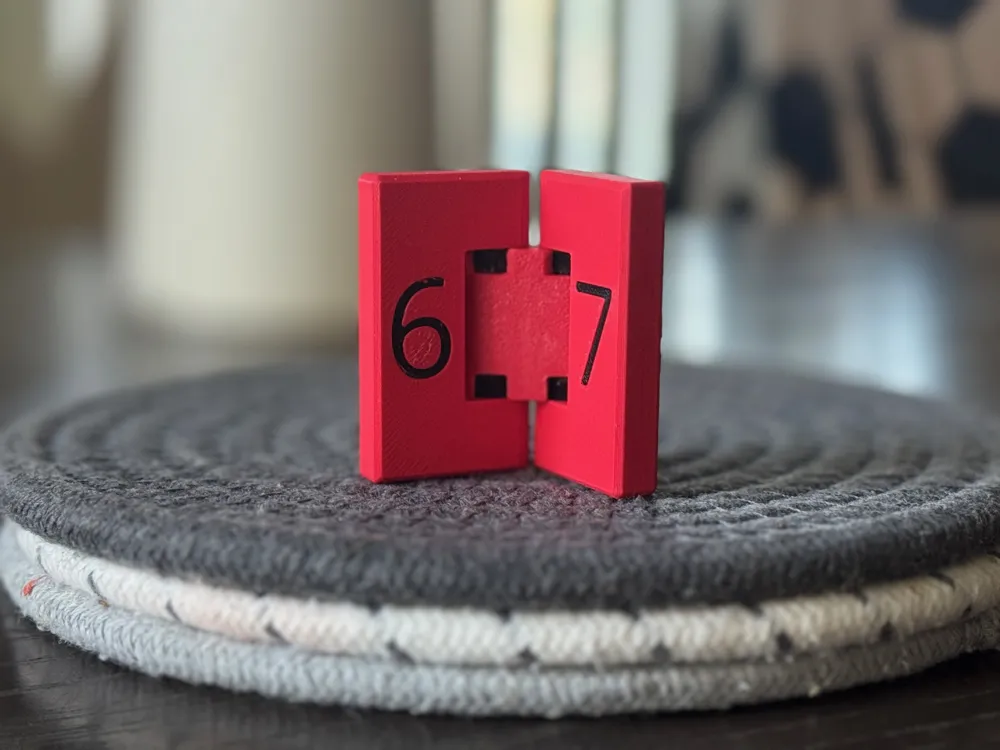 67 Fidget Toy - Reversible - Free 3D Print Model - MakerWorld