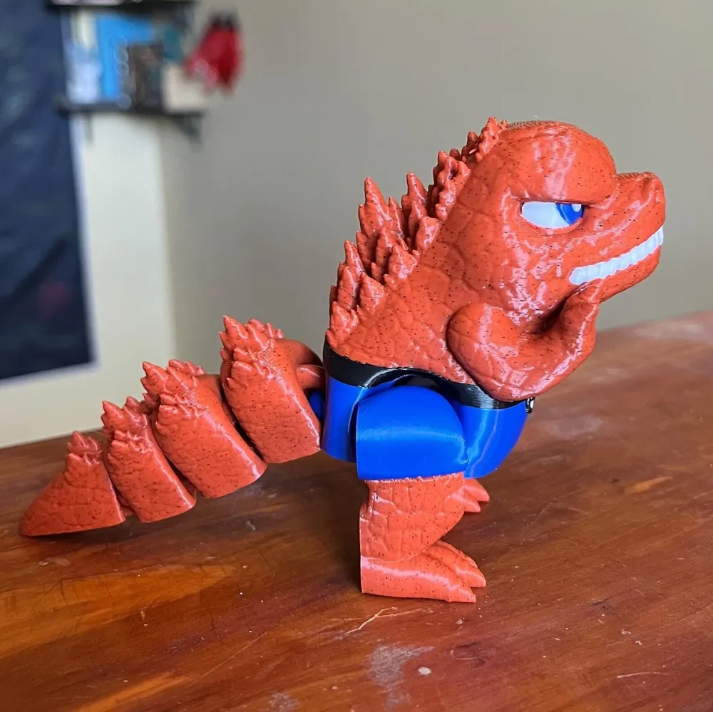 Chibi The Thing-zilla Mashup Articulated Flexi Toy by Bear and Wolf ...