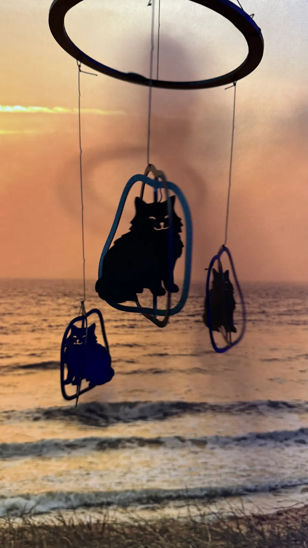 Cat wind chime by dkzv MakerWorld: Download Free 3D Models