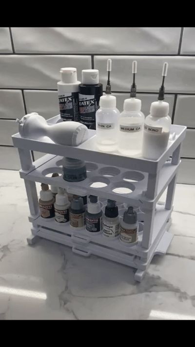 Modular Stackable Paint Trays by kevinum MakerWorld: Download Free 3D ...