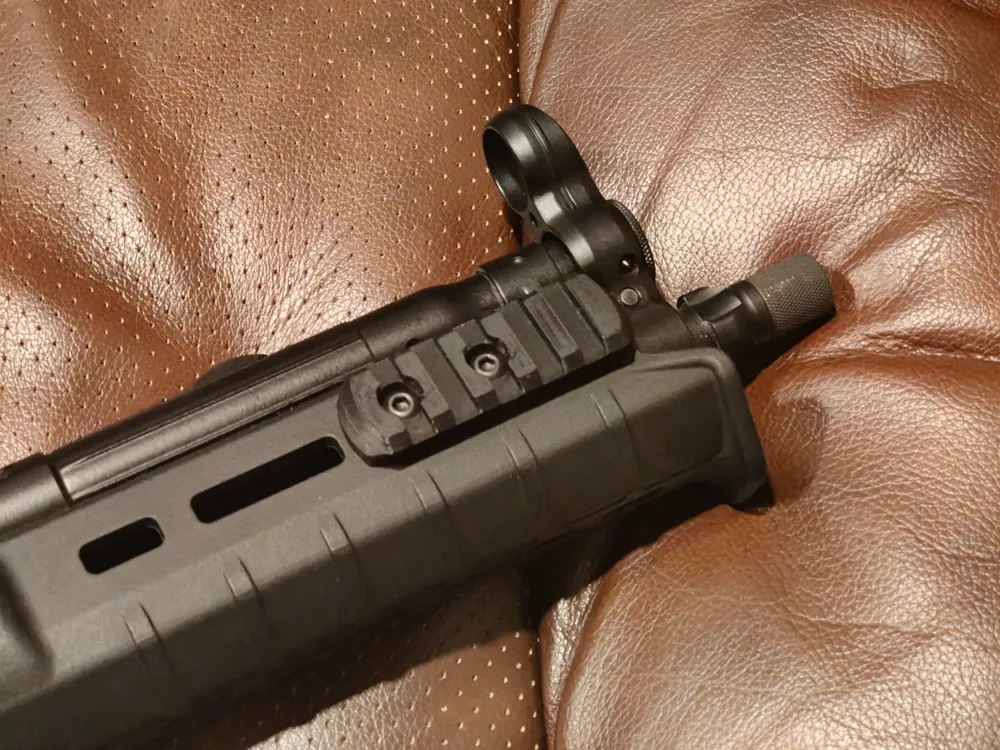 MLOK 5 slot picatinny rail, offset mounting holes by Hobo4ssassin ...