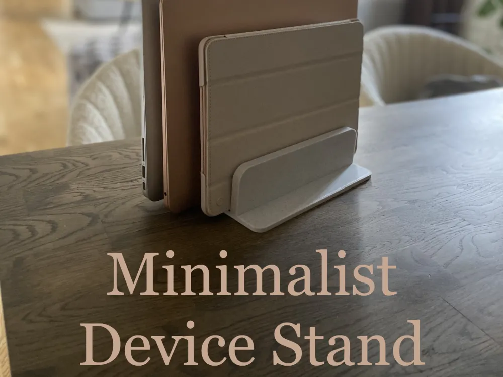 Minimalist Device Stand - Free 3D Print Model - MakerWorld