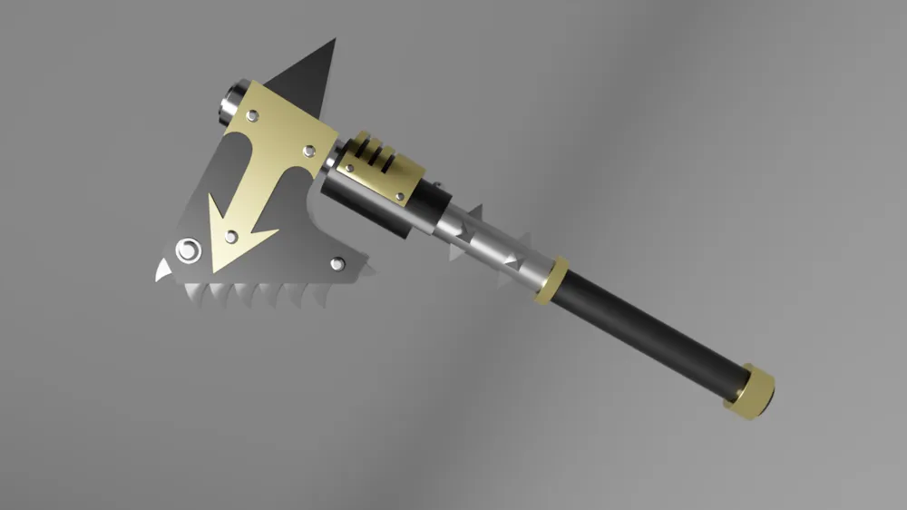 Warhammer 40k Chainaxe by WF3Dprinting - MakerWorld