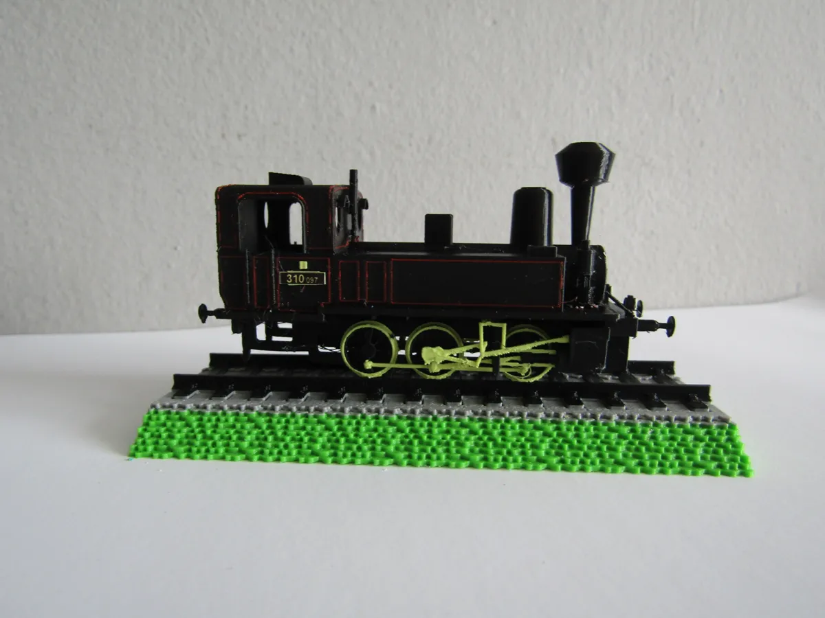 Steam Locomotive 310.0 ČSD "Kafemlejnek" H0 Scale - Free 3D Print Model ...