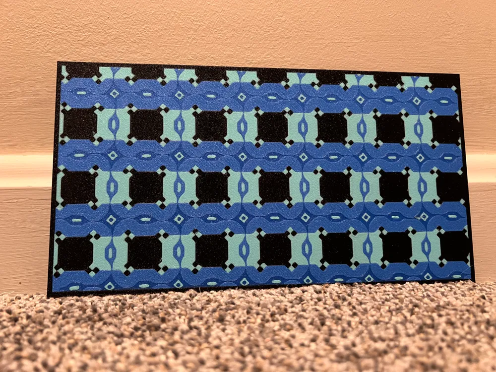 Optical Illusion - Parallel Blue Lines LED Lamp by BeeTee 3DMakerWorld ...