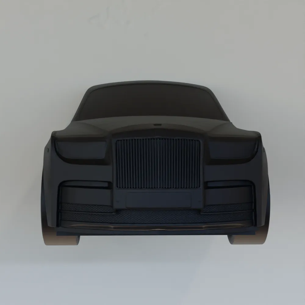 Rolls Royce Phantom Wall Art - Front View - Free 3D Print Model ...