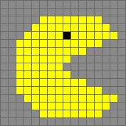 Pixel Art - Pacman - 16x16 by piersonnico - MakerWorld