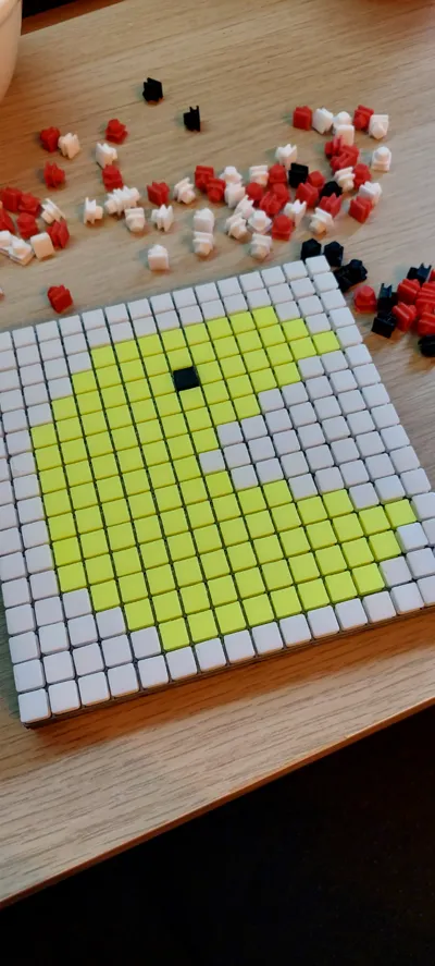 Pixel Art - Pacman Ghost - 16x16 by piersonnico - MakerWorld