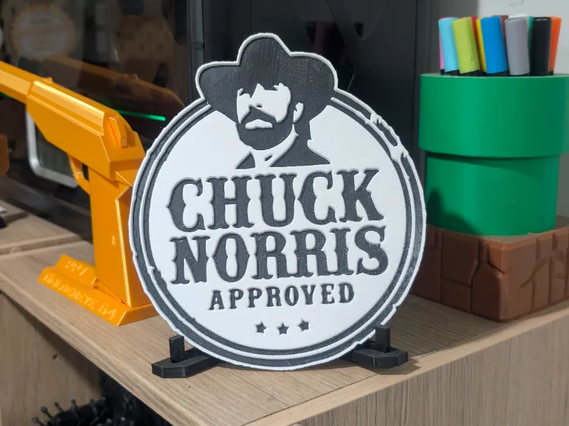Chuck Norris "Approved" - Free 3D Print Model - MakerWorld