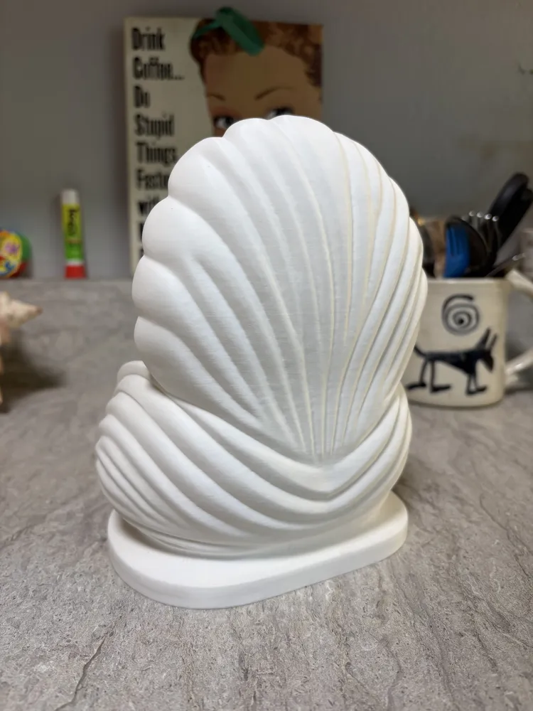 Coastal Shell Desk Organizer - Free 3D Print Model - MakerWorld