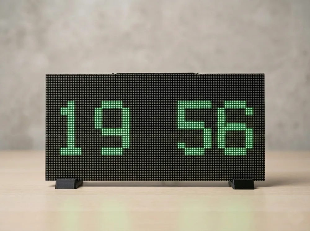RGB Matrix Clock / Dashboard - Free 3D Print Model - MakerWorld