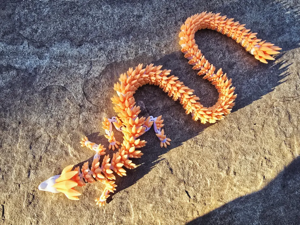 Flexi Crystal Dragon - Free 3D Print Model - MakerWorld