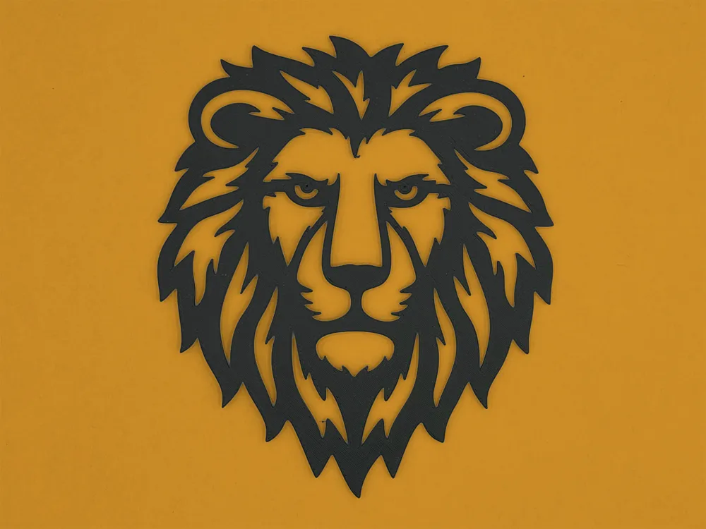 Lion Head Wall Art No AMS Lion Face by morticklesMakerWorld: Download ...