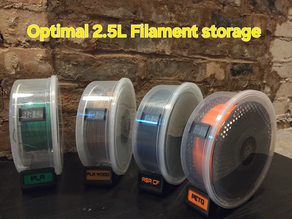 Optimal 2.5L filament storage dry box by TJK Design MakerWorld ...
