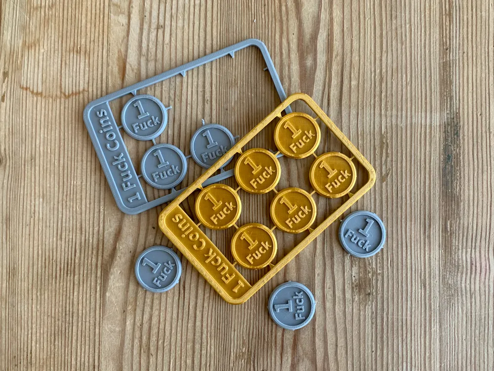 1 Fuck Coins Kit Card - Free 3D Print Model - MakerWorld