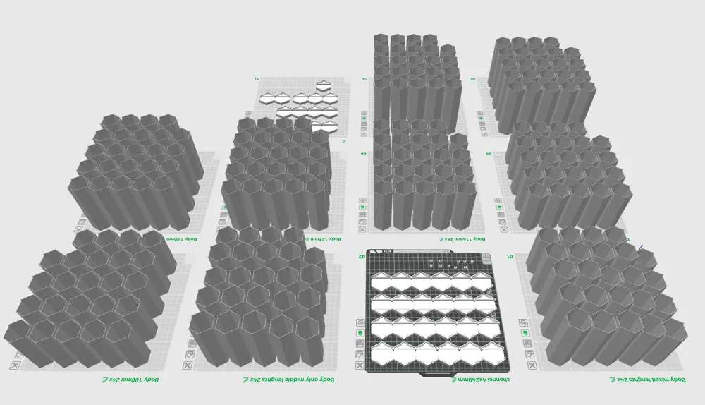 LED strip Hexagon ceiling lights by Sundeki - MakerWorld