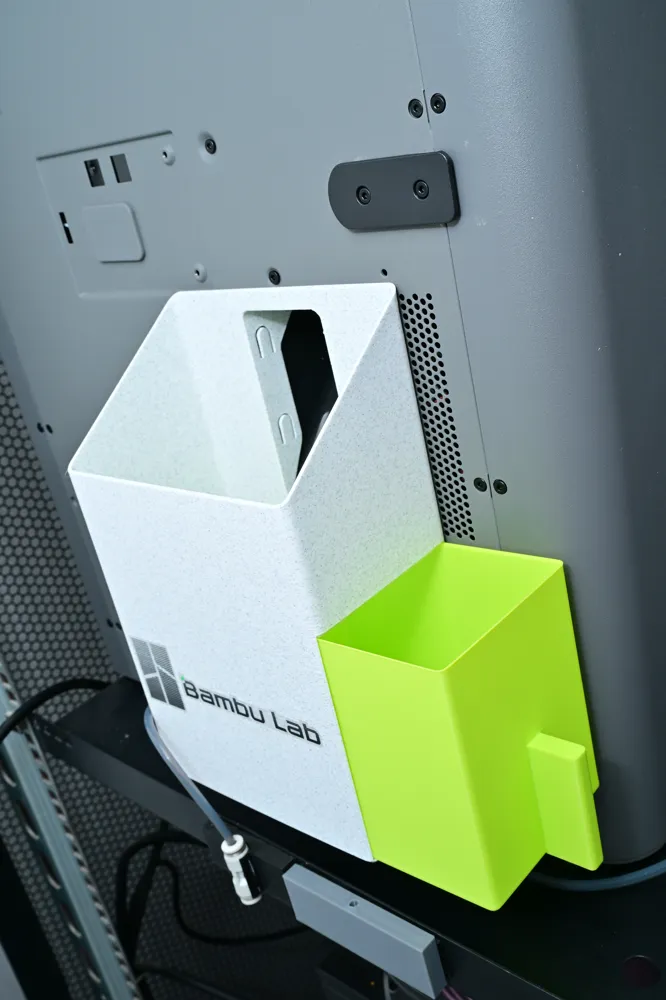 Bambu Lab P2S, P1, X1 portable waste bin - Free 3D Print Model - MakerWorld