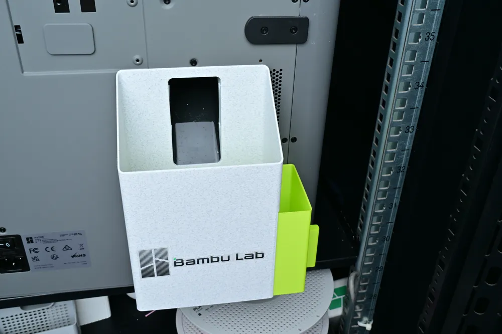 Bambu Lab P2S, P1, X1 portable waste bin - Free 3D Print Model - MakerWorld