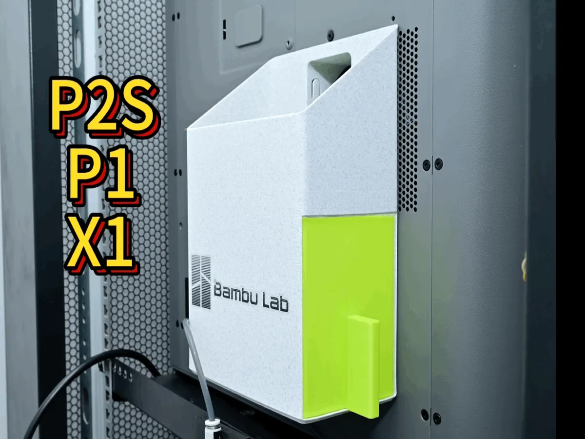 Bambu Lab P2S, P1, X1 portable waste bin - Free 3D Print Model - MakerWorld