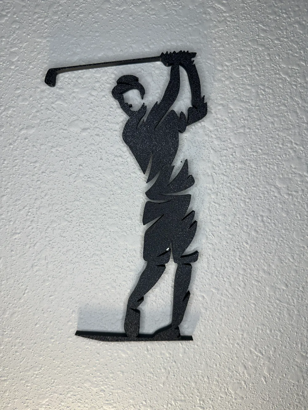 Geometric Golfer Wall Art by BhellwigMakerWorld: Download Free 3D Models