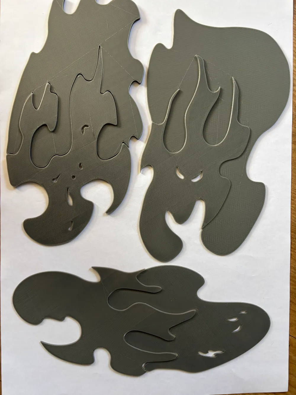 Real Fire Airbrush Stencil / Template - Free 3D Print Model - MakerWorld